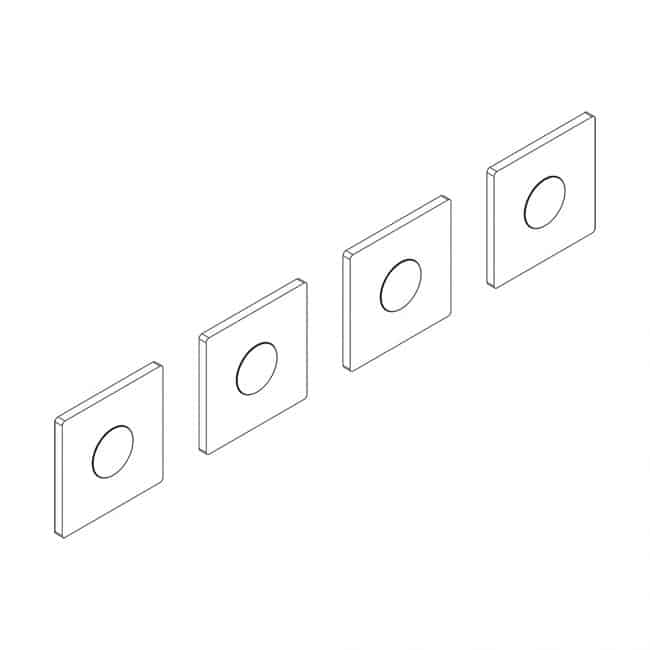 4 open/close water push buttons - Aquaelite