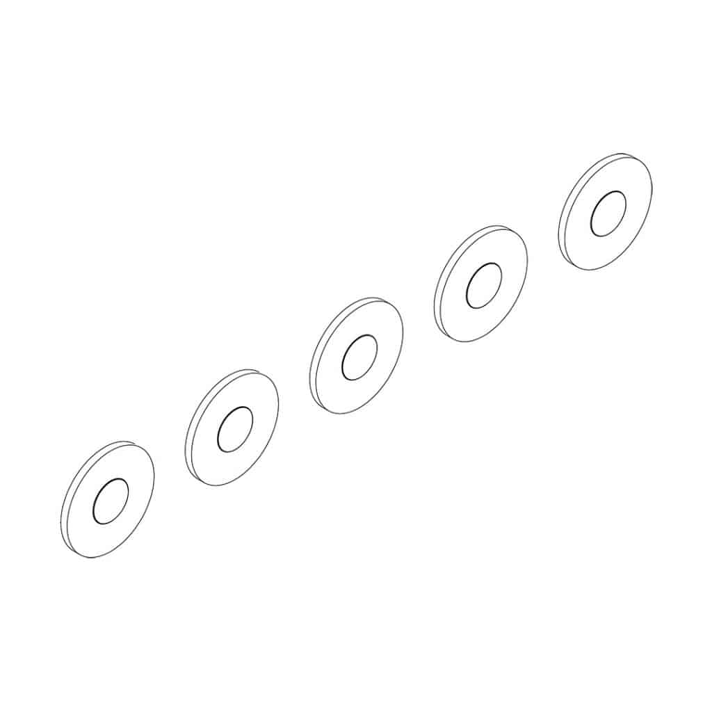 5 open/close water push buttons - Aquaelite